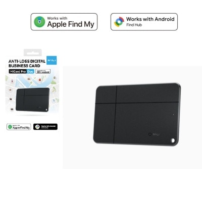 MiLi MiCard Duo Rechargeable Global Tracker Card – Supports Apple iOS & Android | Fortress